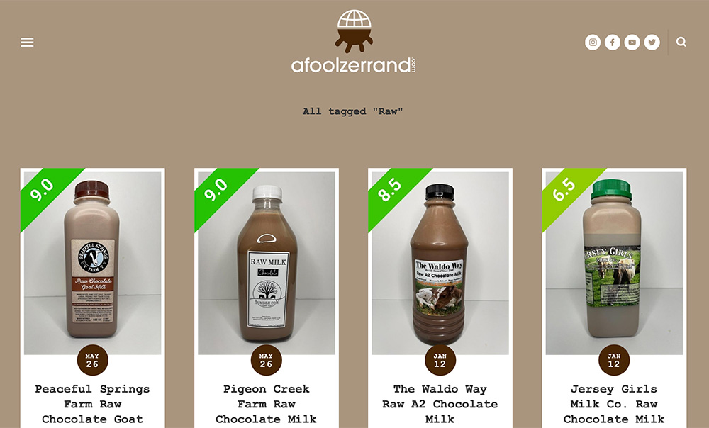 PJ is reviewing every chocolate milk in the USA — GetRawMilk.com