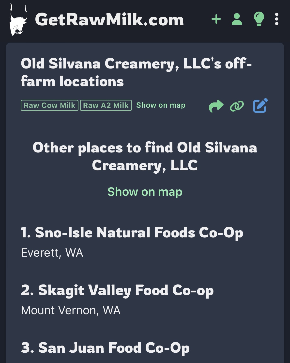 Raw milk farms and retailers can now be connected dynamically to ...